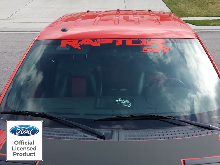 2010-2014 Ford Raptor Windshield Banner - Custom Graphics | Ford ...