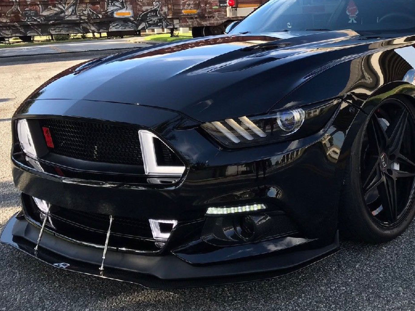 2015-2017 New Ford Mustang Headlight Amber Lens Cover Vinyl Decals ...