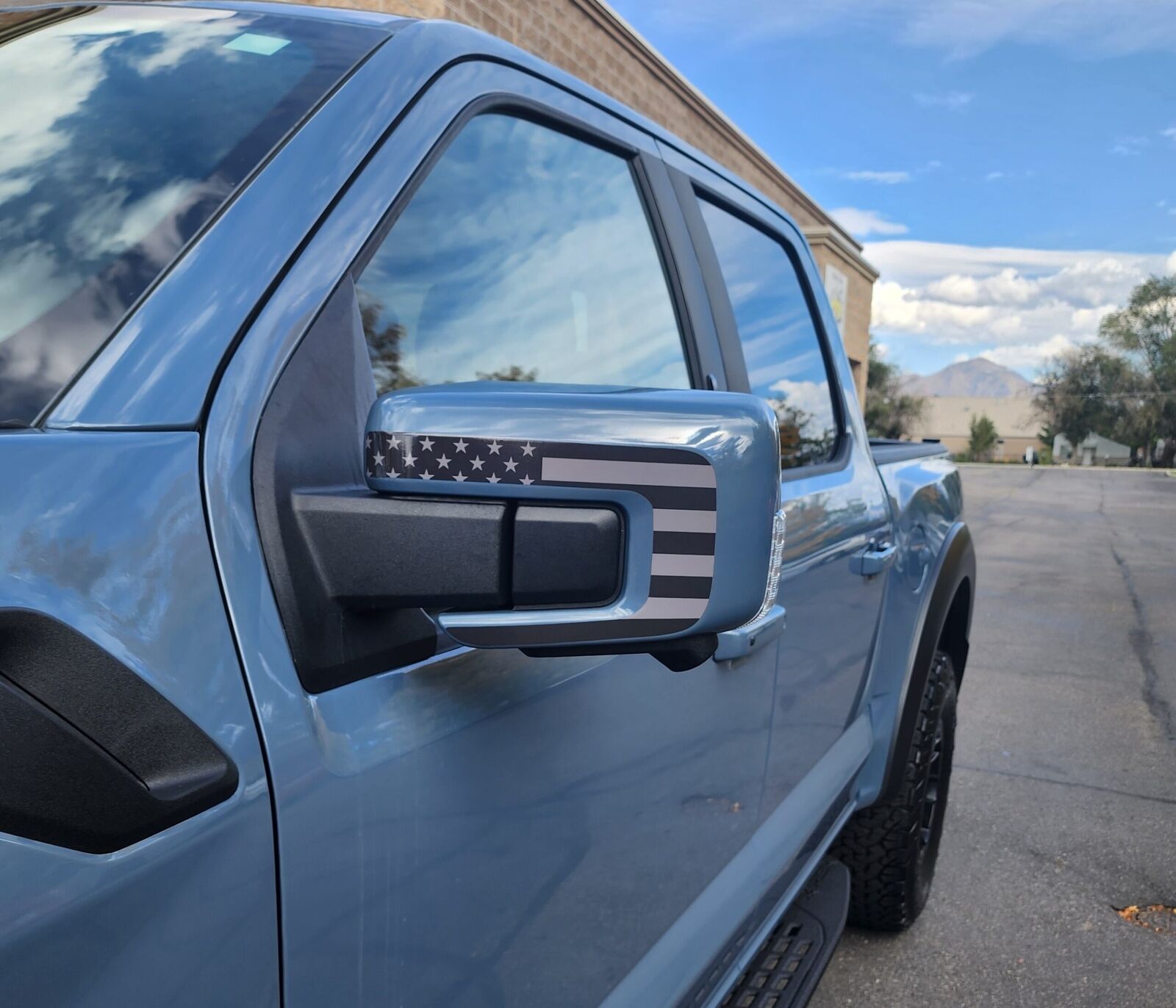 2021-2024 Ford Raptor Mirror Accents Vinyl Decals Stickers 2 Piece Flag ...