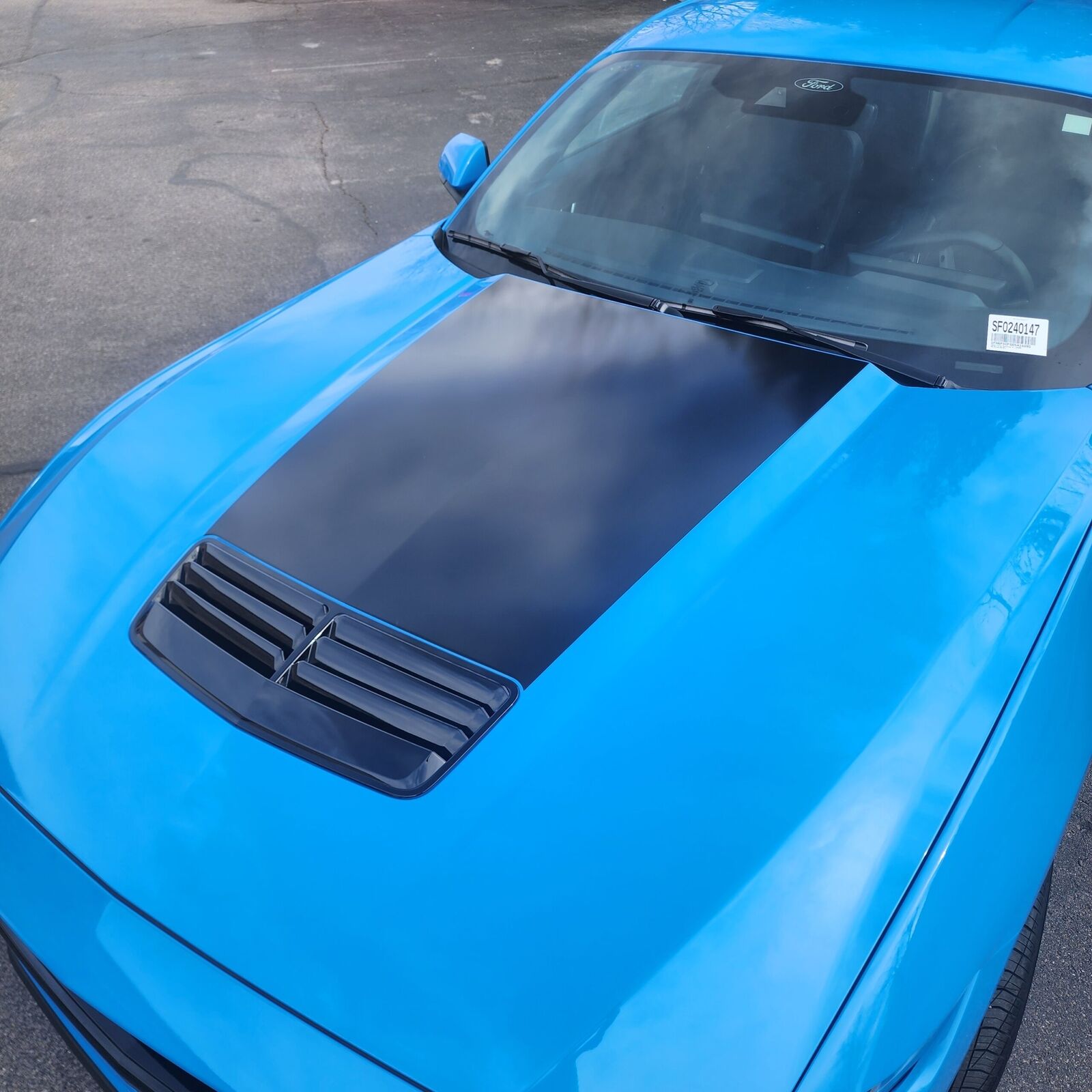 Fits 2024 Ford Mustang GT Hood Graphics Vinyl Decals Stickers Stripe ...