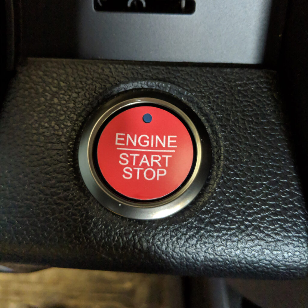 Ford Raptor Engine Start/Stop Button Overlay - Rocky Mountain Graphics