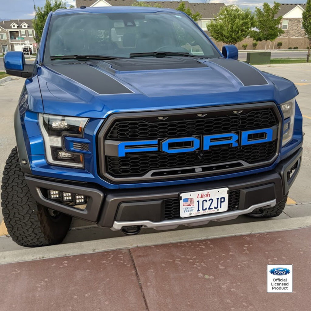 2017-2020 Ford Raptor Colored Chrome Grille Letter Decals - Rocky ...