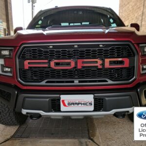 2017-2020 Ford Raptor Grille Letter Decals - Rocky Mountain Graphics
