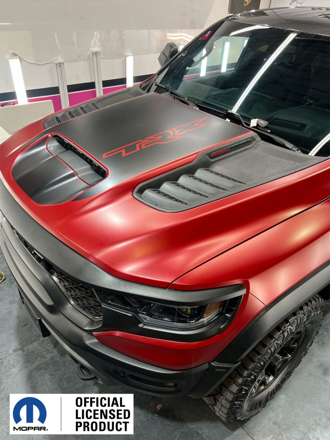 RAM TRX HOOD GRAPHICS WITH TRX MOPAR LICENSED PRODUCT 2 PIECE VINYL ...