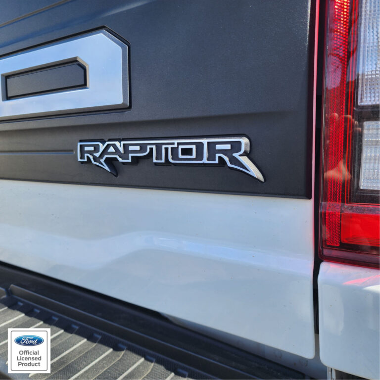 2021-2026 Ford Raptor Tailgate Emblem Overlay Vinyl Decal OUTLINE ...