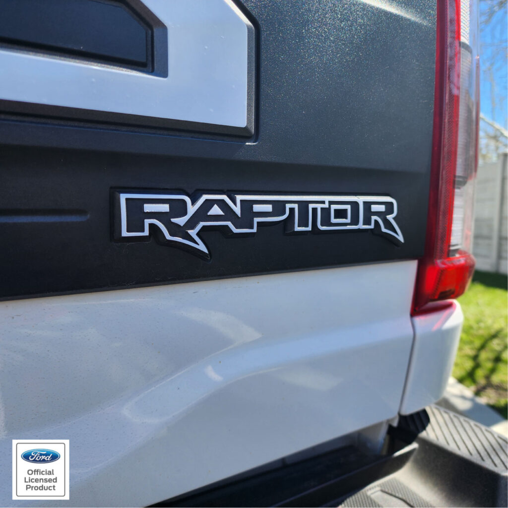 2021-2026 Ford Raptor Tailgate Emblem Overlay Vinyl Decal OUTLINE ...