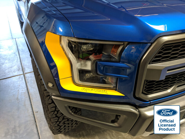 2017-2020 Ford Raptor Headlight Accents w/ Raptor Logo - Rocky Mountain ...