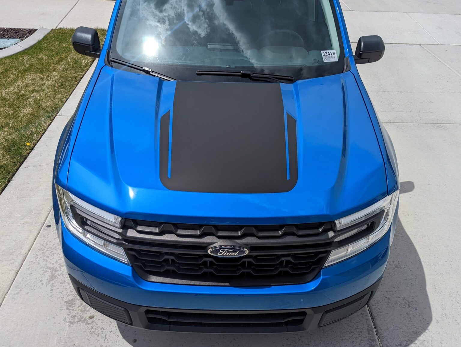 2022-2025 Ford® Maverick Hood Stripe Decal V2 - Rocky Mountain Graphics