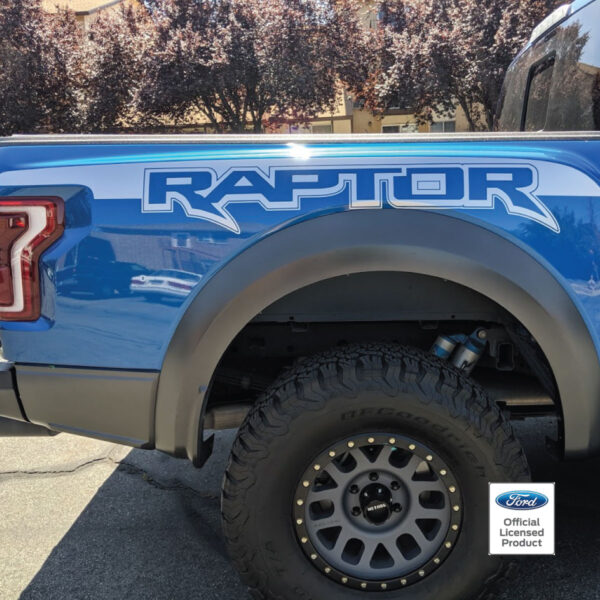 2017-2020 Ford Raptor Factory Style Bed Graphics - Rocky Mountain Graphics
