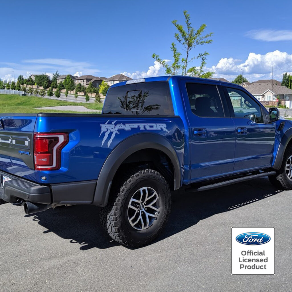 2017-2020 Ford Raptor Bed Graphics w/ Slash - Rocky Mountain Graphics