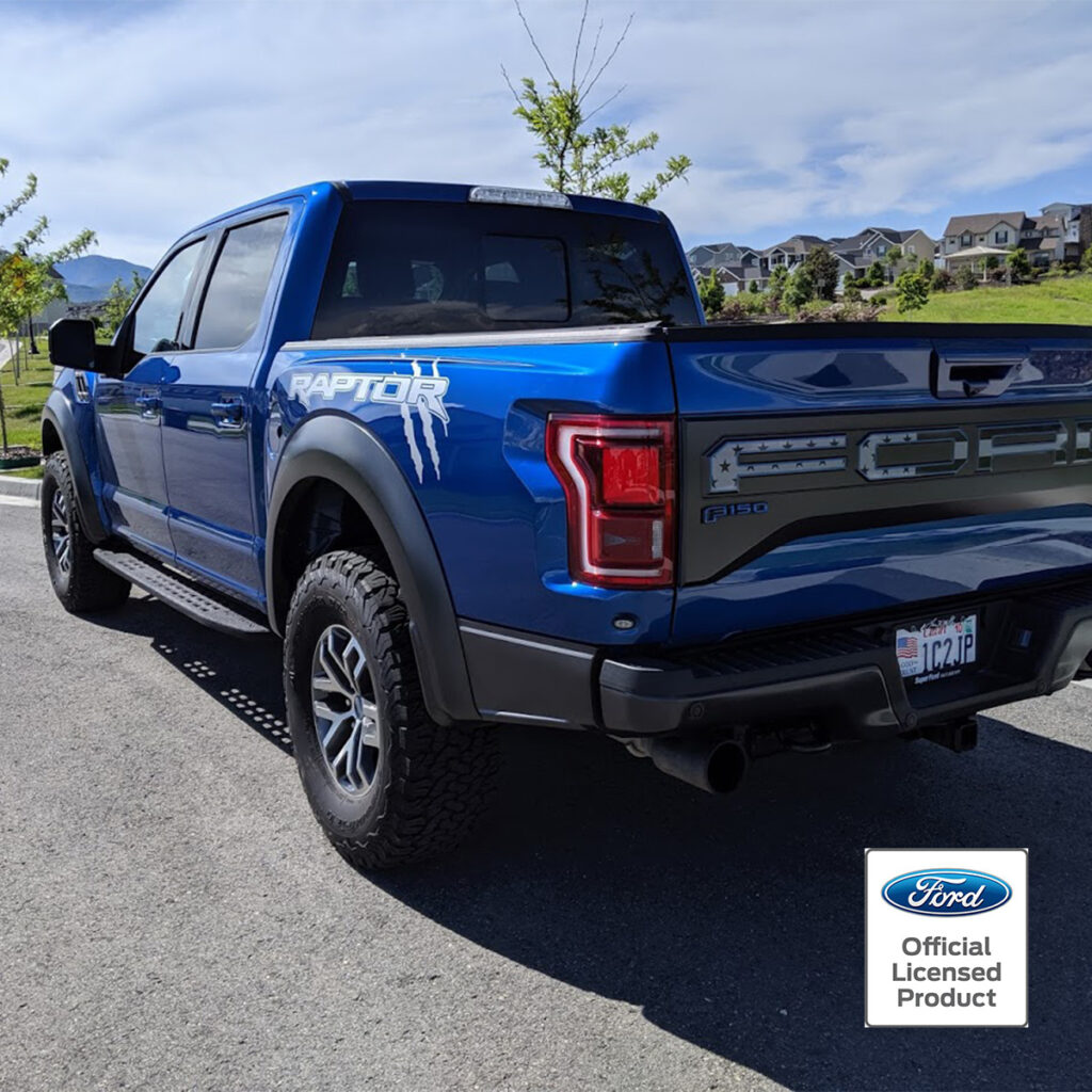 2017-2020 Ford Raptor Bed Graphics w/ Slash - Rocky Mountain Graphics