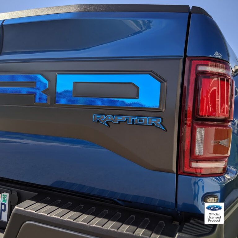 2017-2020 Ford Raptor Colored Chrome Raptor Overlay Decal - Rocky ...