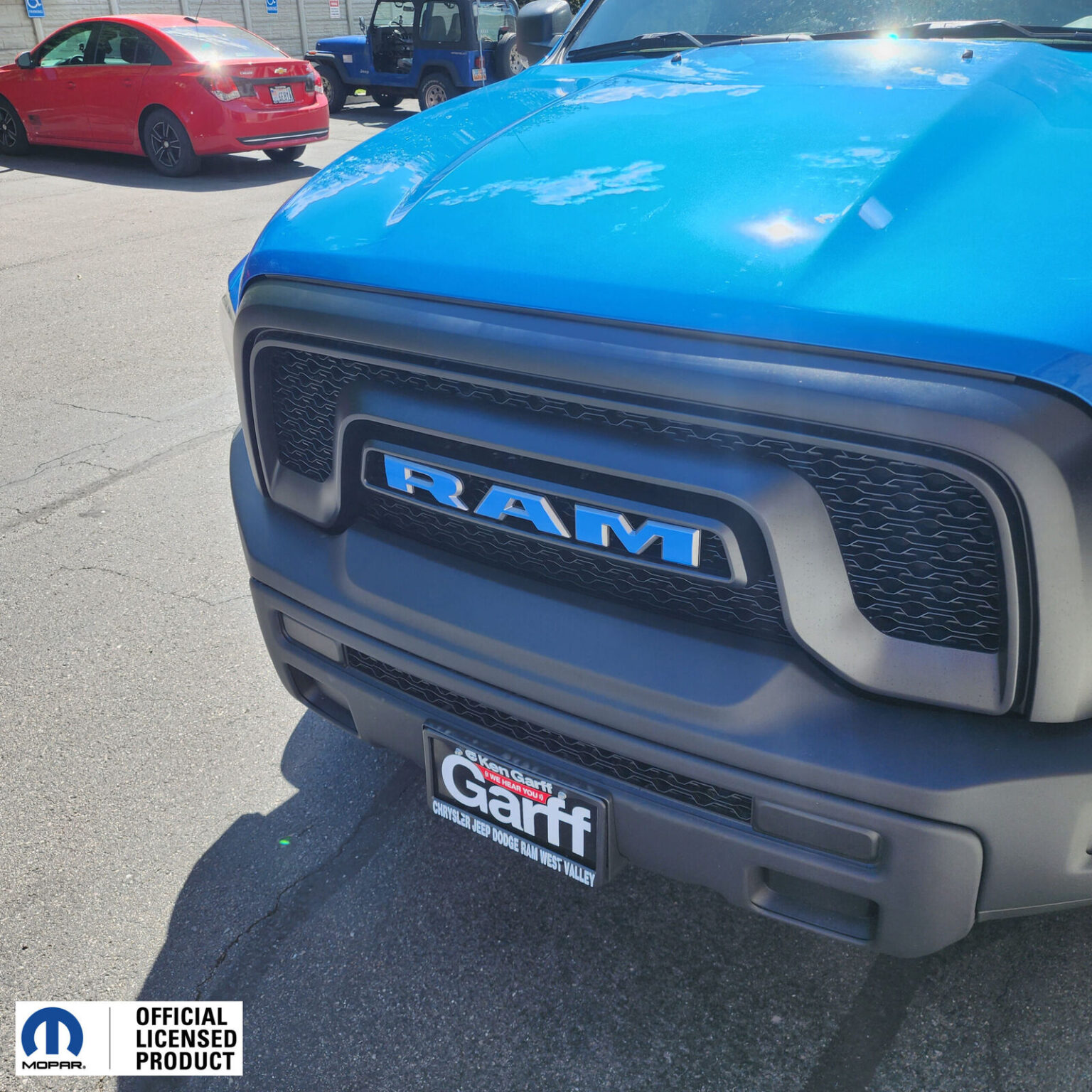 2019-2024 Ram 1500 Warlock Ram Grille Emblem Overlay Decal - Rocky ...