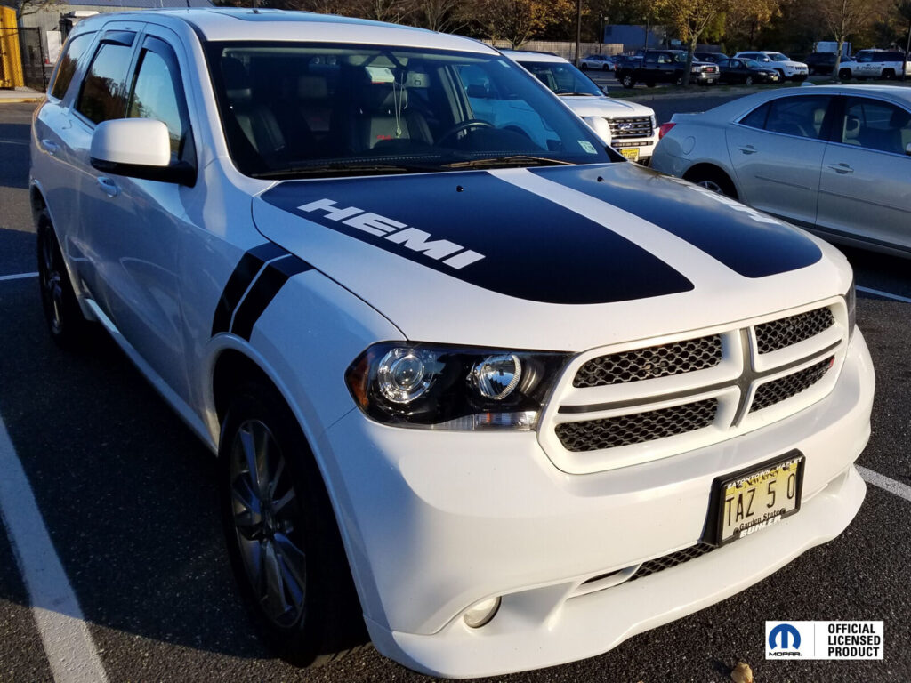 2011-2024 Dodge Durango Hood Blackout Graphics With Hemi - Rocky ...