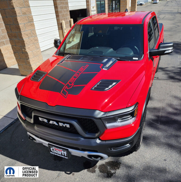 2019-2026 Ram 1500 Rebel Hood Graphics V2 - Rocky Mountain Graphics