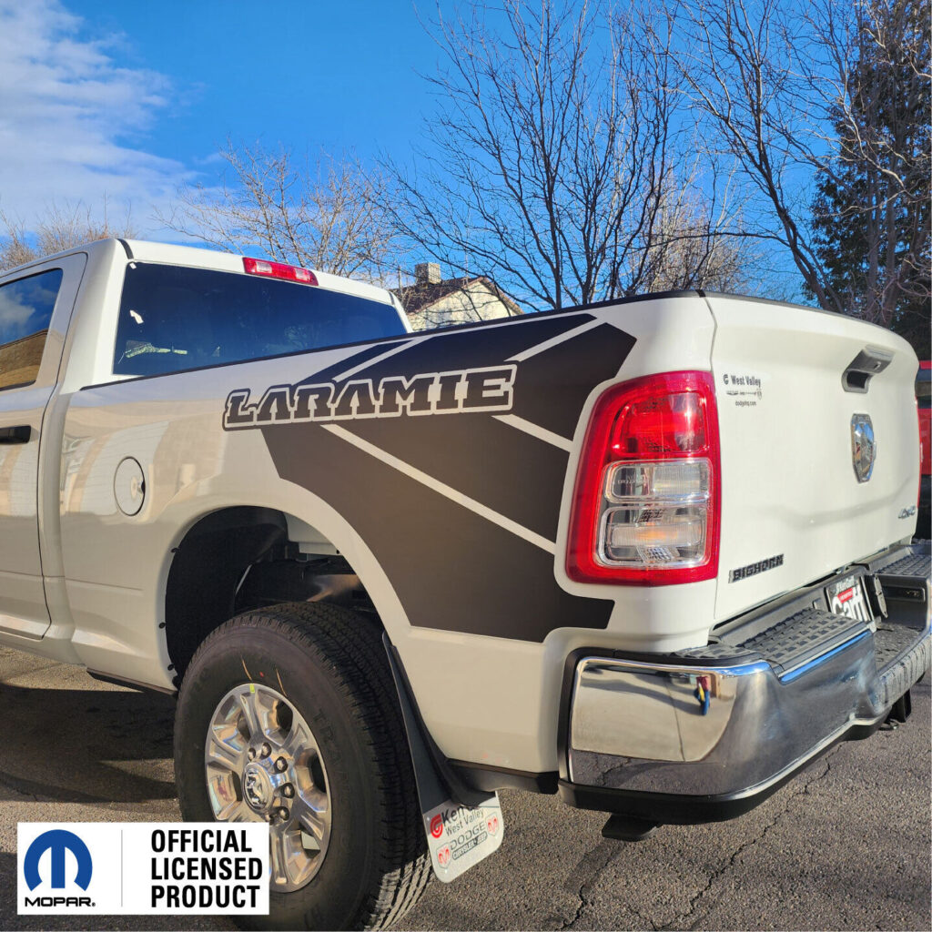 2019-2026 2500/3500 Ram Laramie Bed Graphics with Laramie Vinyl Decals ...