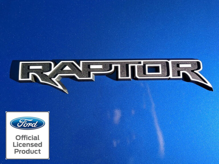 2021-2025 Ford Raptor Tailgate Emblem Overlay Vinyl Decal OUTLINE ...