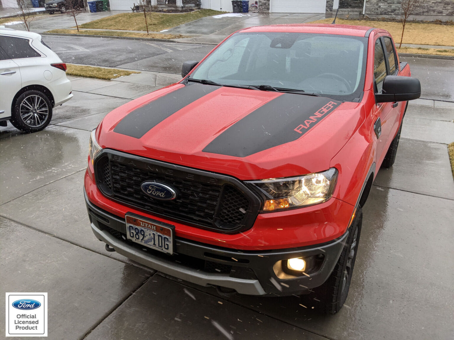 2019-2023 Ford Ranger Dual Hood Stripes W Ranger Graphics Vinyl Stripes ...