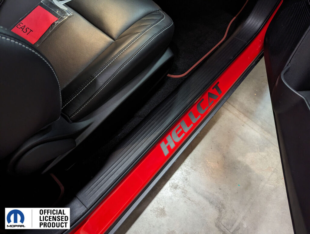 Fits Dodge Charger/Challenger - Hellcat Kick Panel Letters Vinyl Decal ...