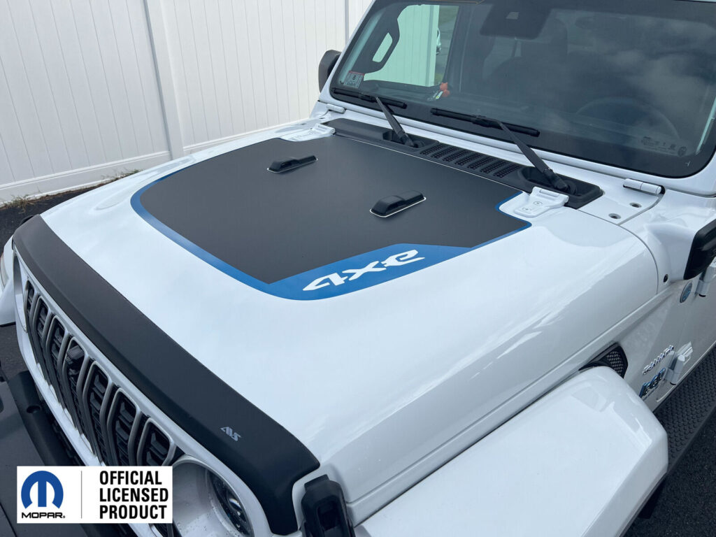 2021-2025 Jeep Wrangler JL 4xe Hood Stripe Graphics for Sport hoods ...